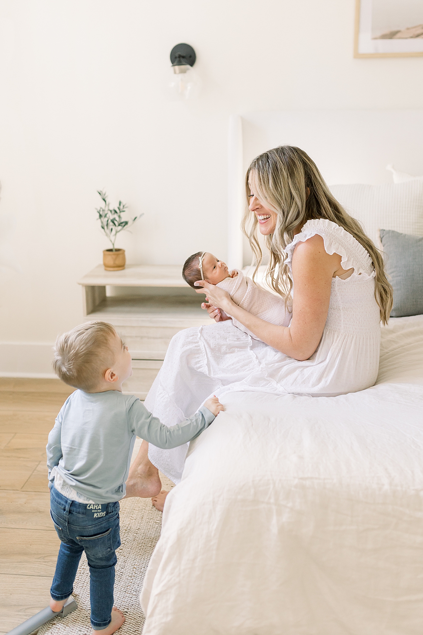Newborn Photos with a Toddler | Lifestyle Session at Home