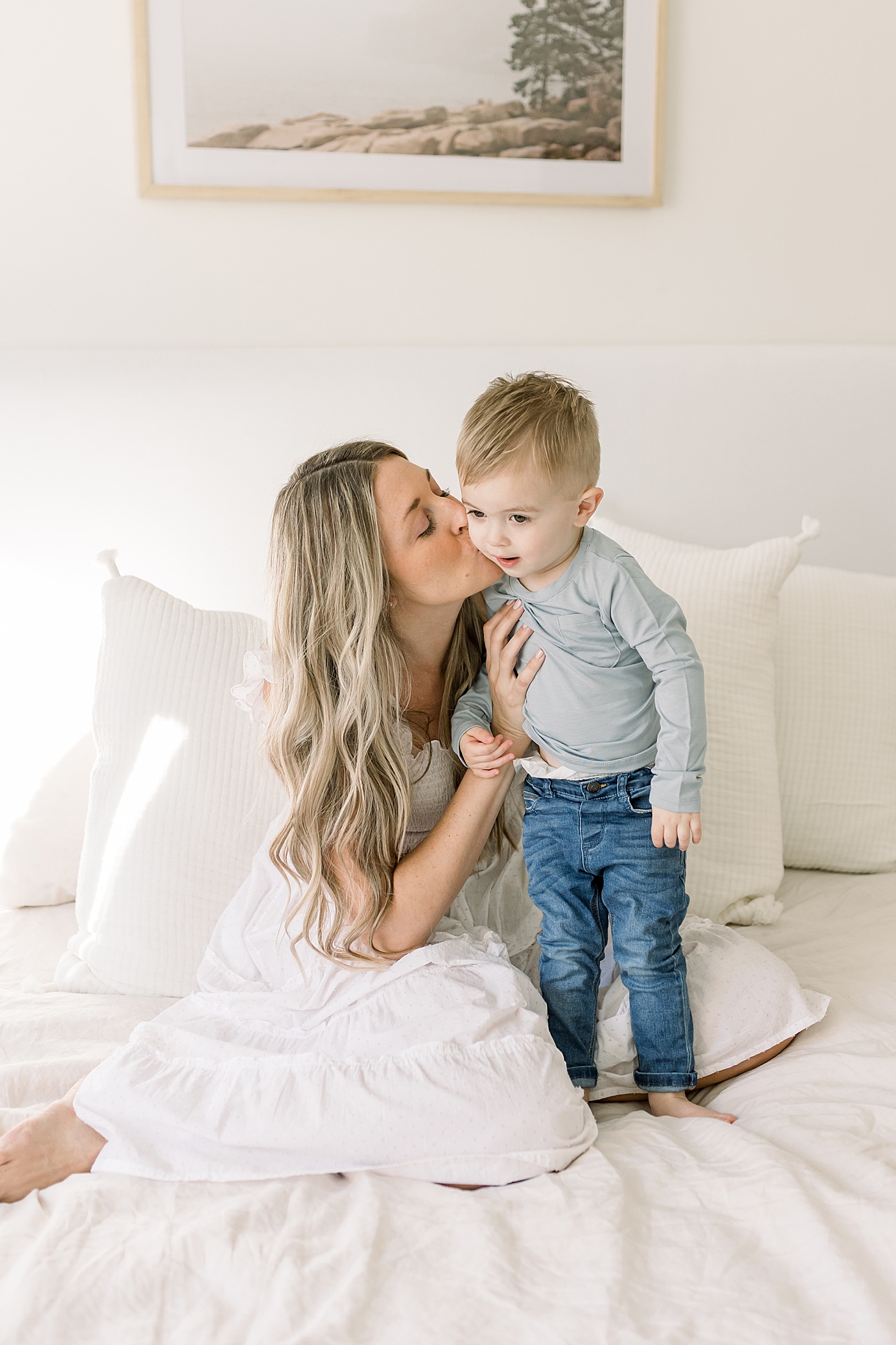 Newborn Photos with a Toddler | Lifestyle Session at Home