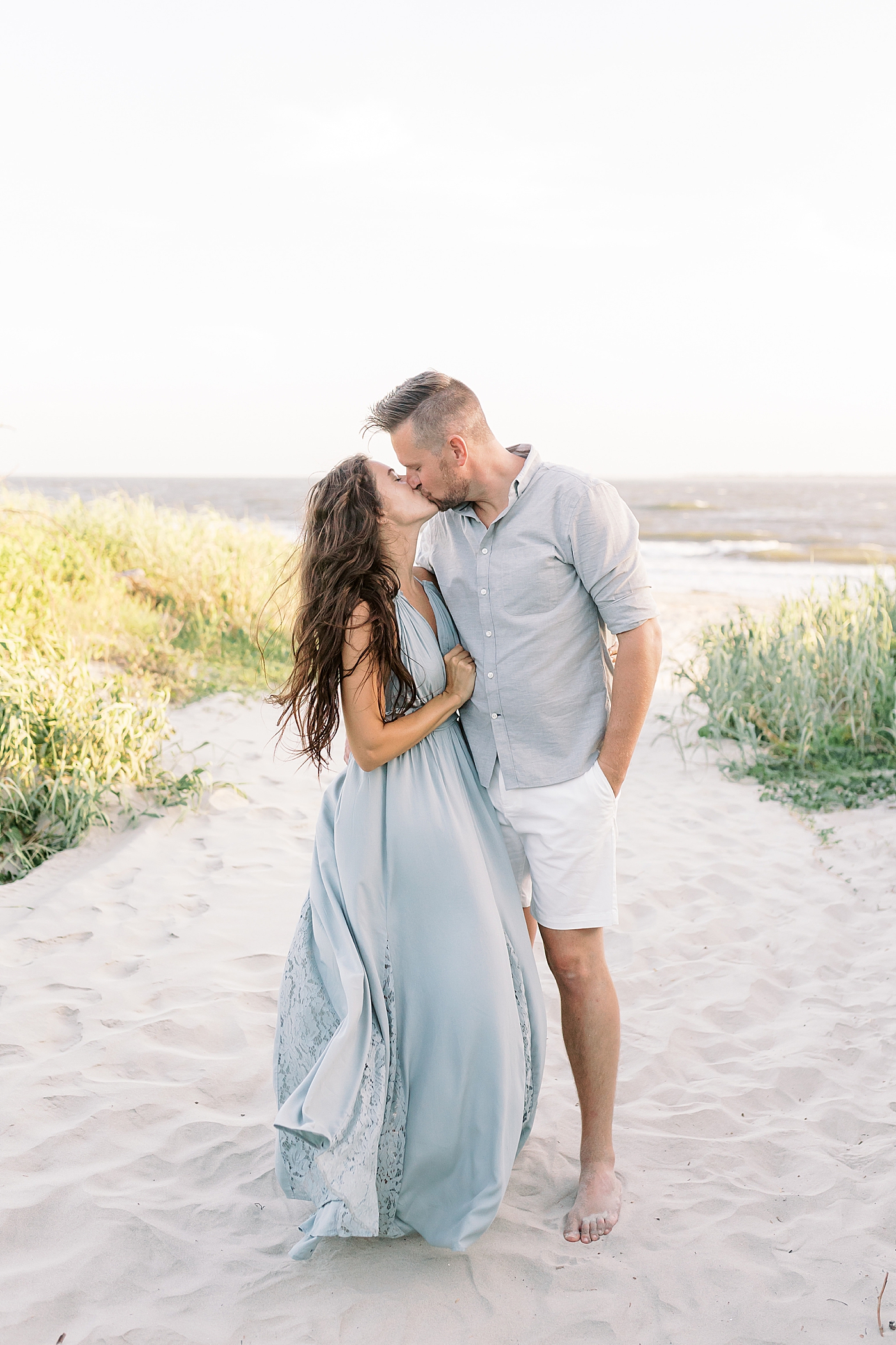 Playful Beach Family Session at Sunset